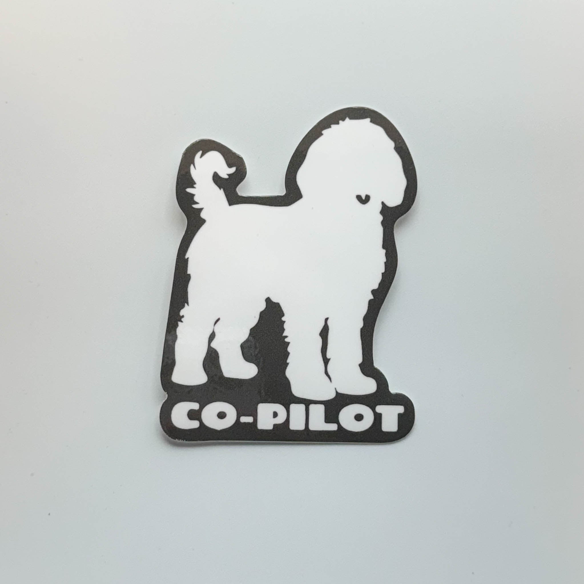 Fluffy Dog Co-Pilot Sticker – The Verve Bar